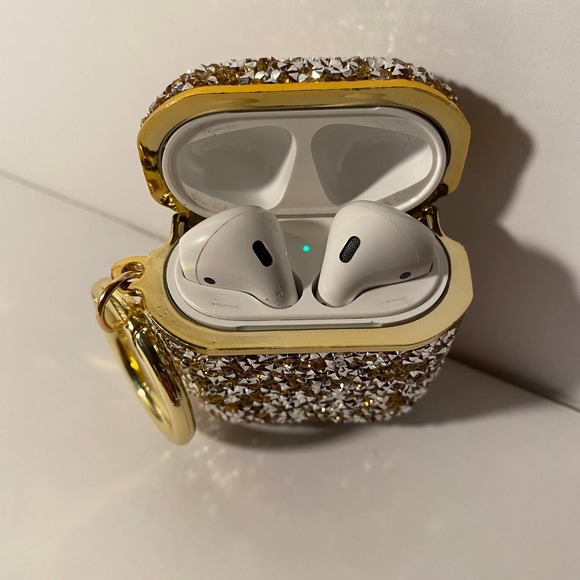 Cell Phones & Accessories | New Silver Gold Bling Airpods Case For 1st ...